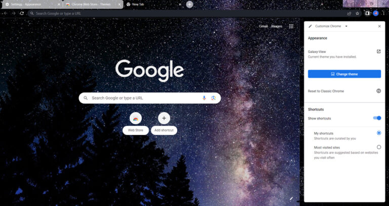 How to Change Google Background